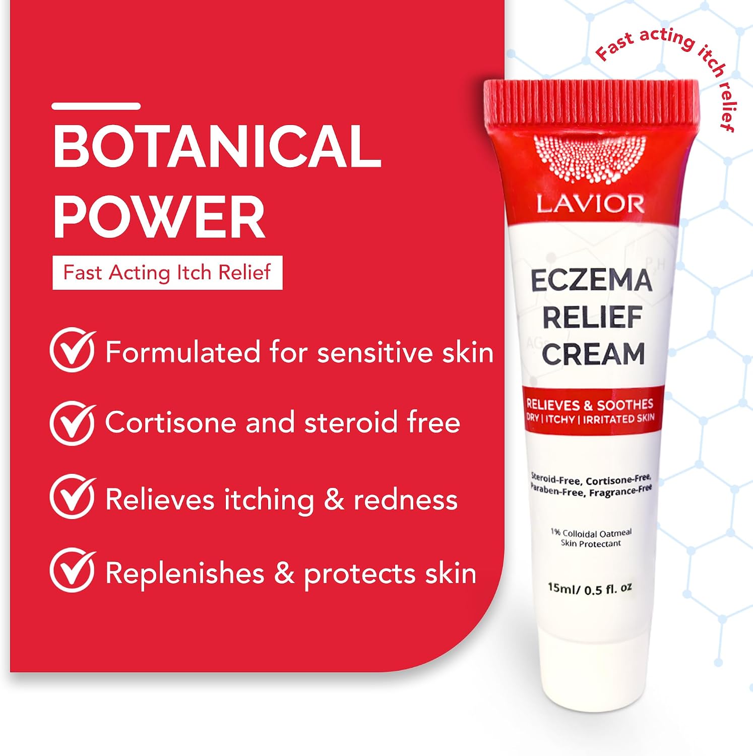Lavior Crema para aliviar el eccema Alivio calmante de la picazón con ...