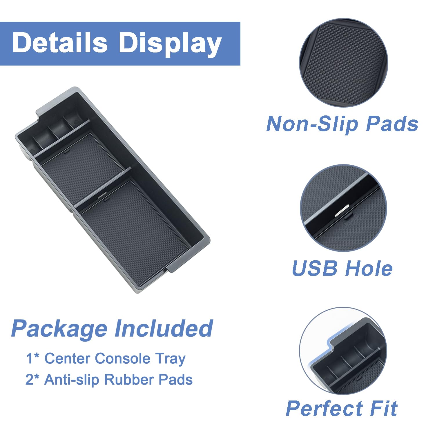 Snapklik.com : PIMCAR Center Console Organizer For 2023 2024 2025 Ford ...
