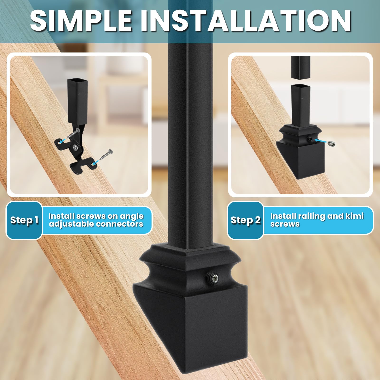 Snapklik.com : Angle Adjustable Connectors,Baluster Swivel Connectors
