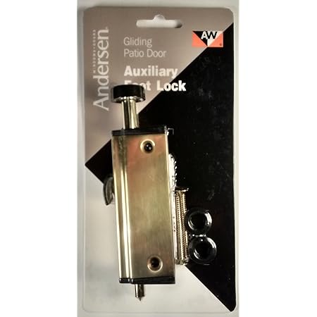Andersen Auxiliary Foot Bolt Lock for Frenchwood Gliding Door - Gold ...