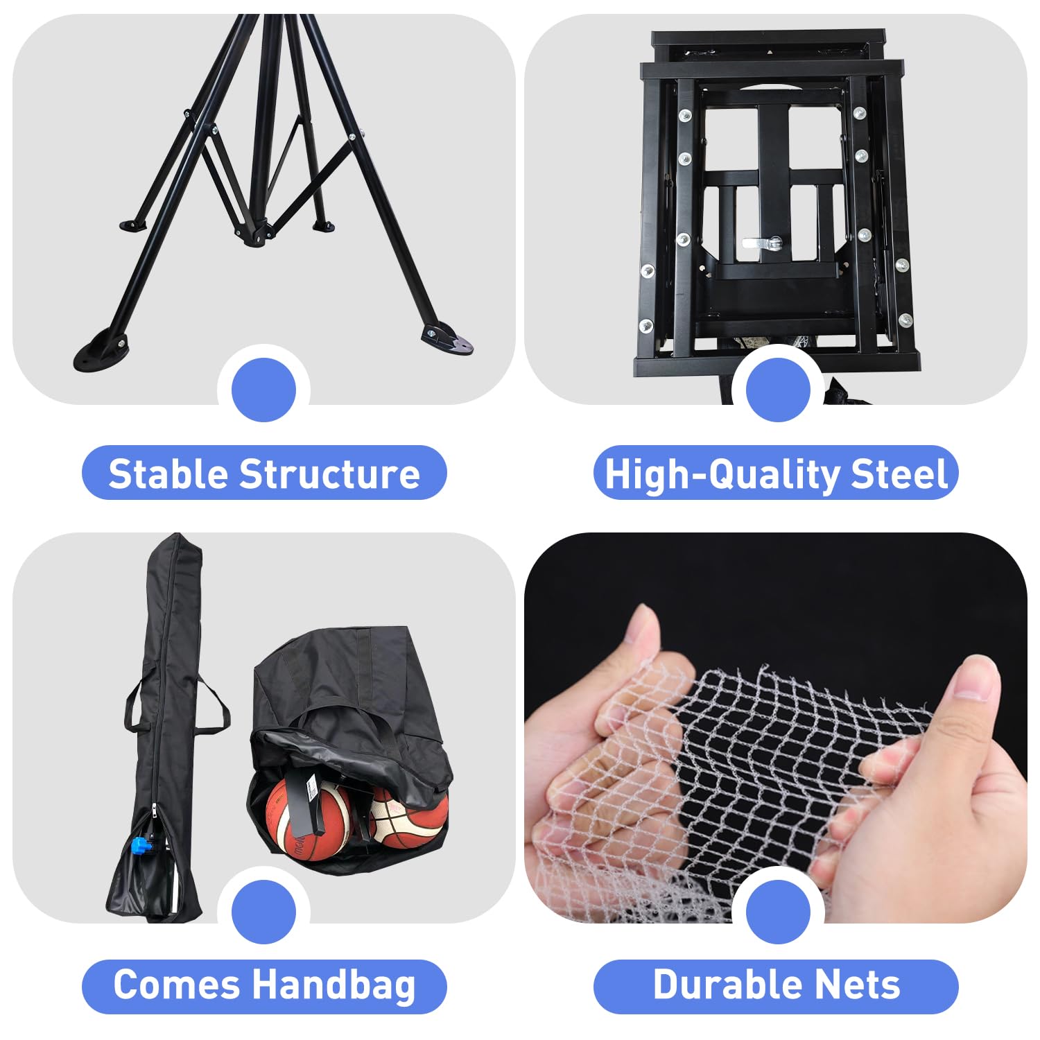 Snapklik.com : Upgraded Basketball Return Attachment, Adjustable Height ...