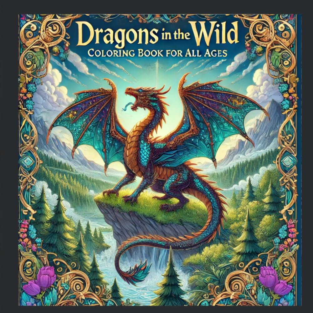 Dragons in the Wild: Coloring Book for All Ages (In the Wild: Coloring ...