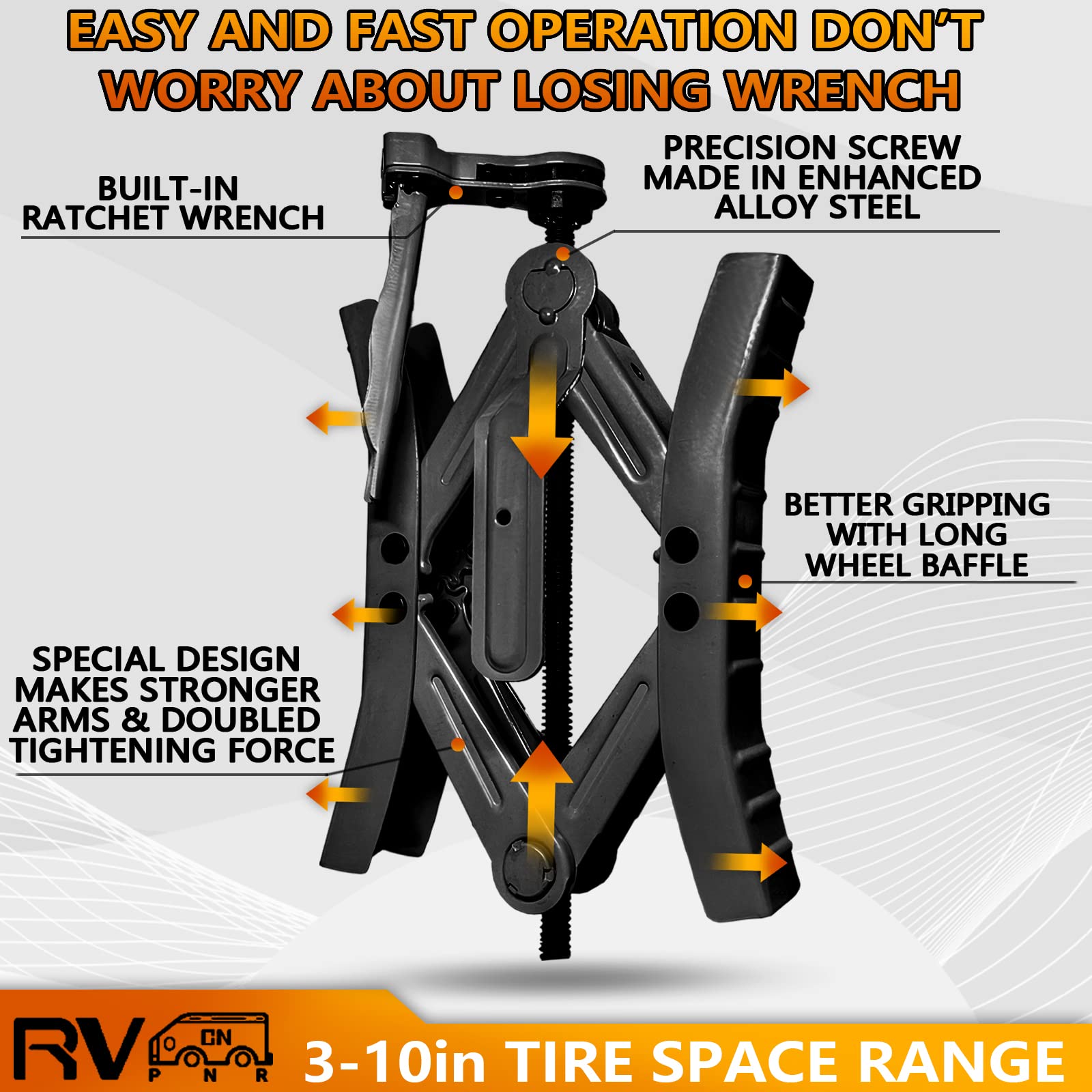Snapklik.com : RVPNR Camper Wheel Chock Stabilizers,RV Heavy Duty Tire ...