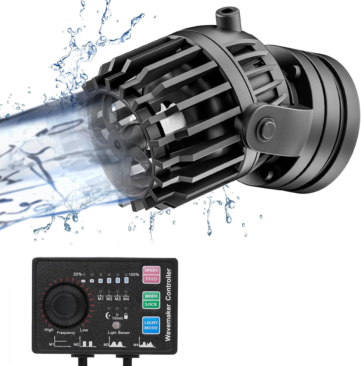 Amazon.com: Adjustable Wave Maker Aquarium with Controller Strong ...