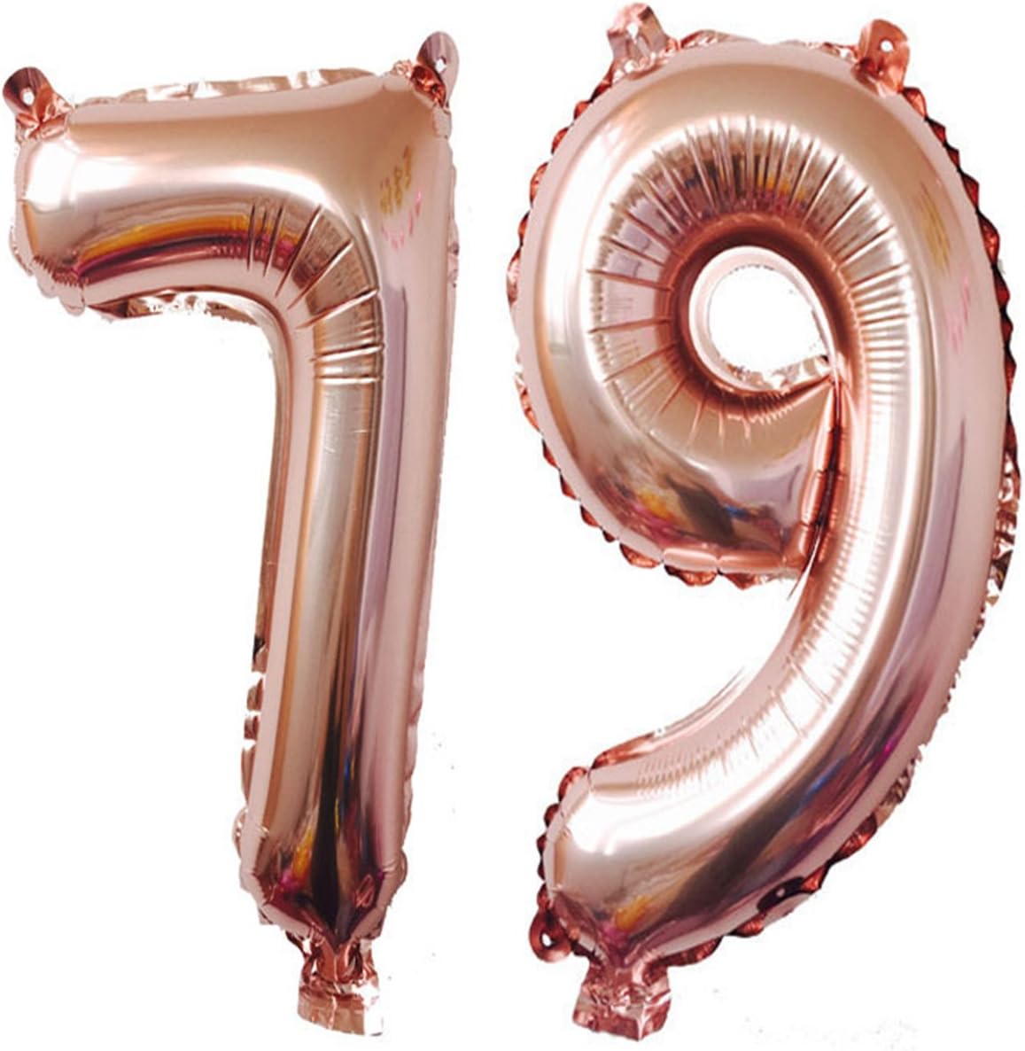 Amazon.com: 40inch Rose Gold Foil 79 Helium Jumbo Digital Number ...