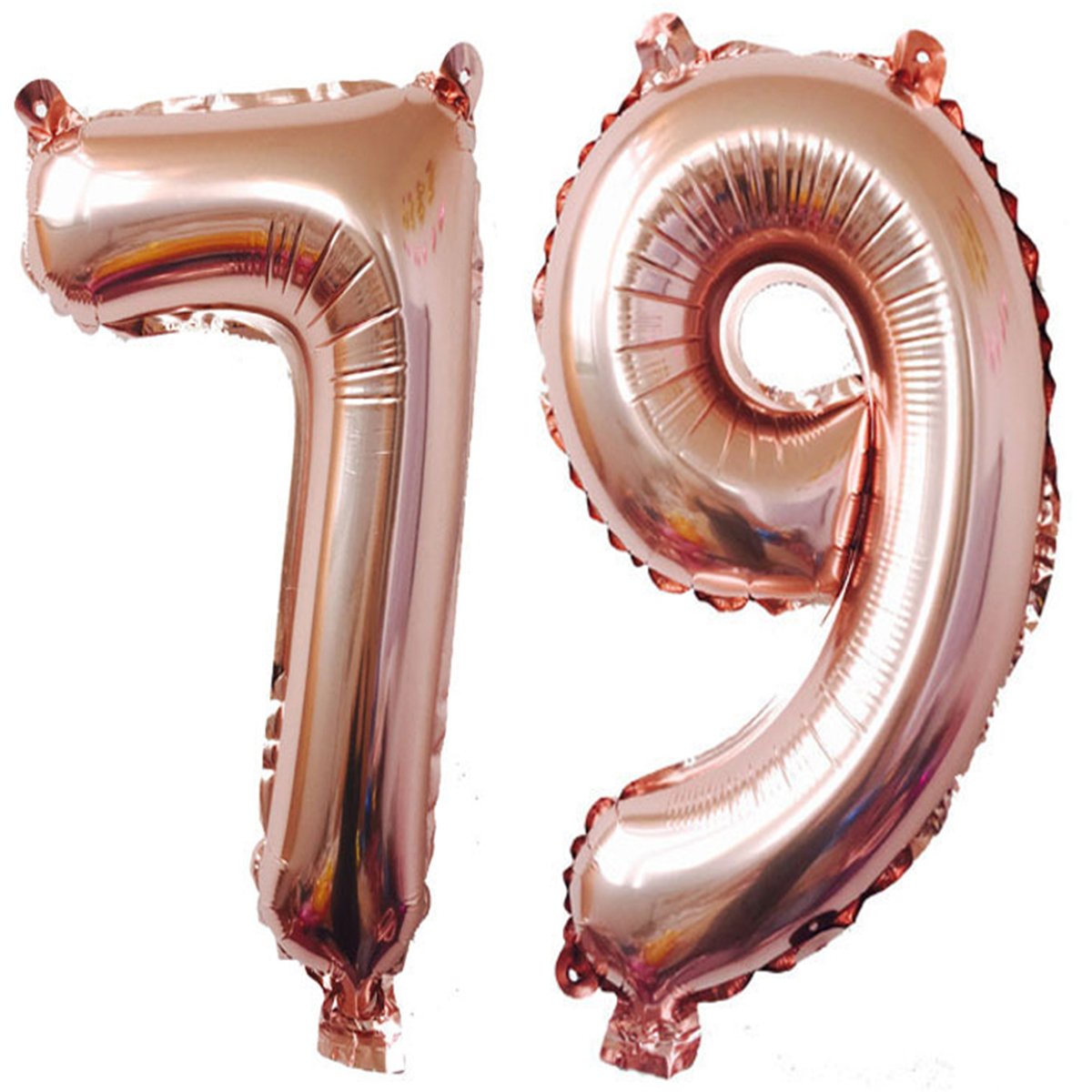 Amazon.com: 40inch Rose Gold Foil 79 Helium Jumbo Digital Number ...