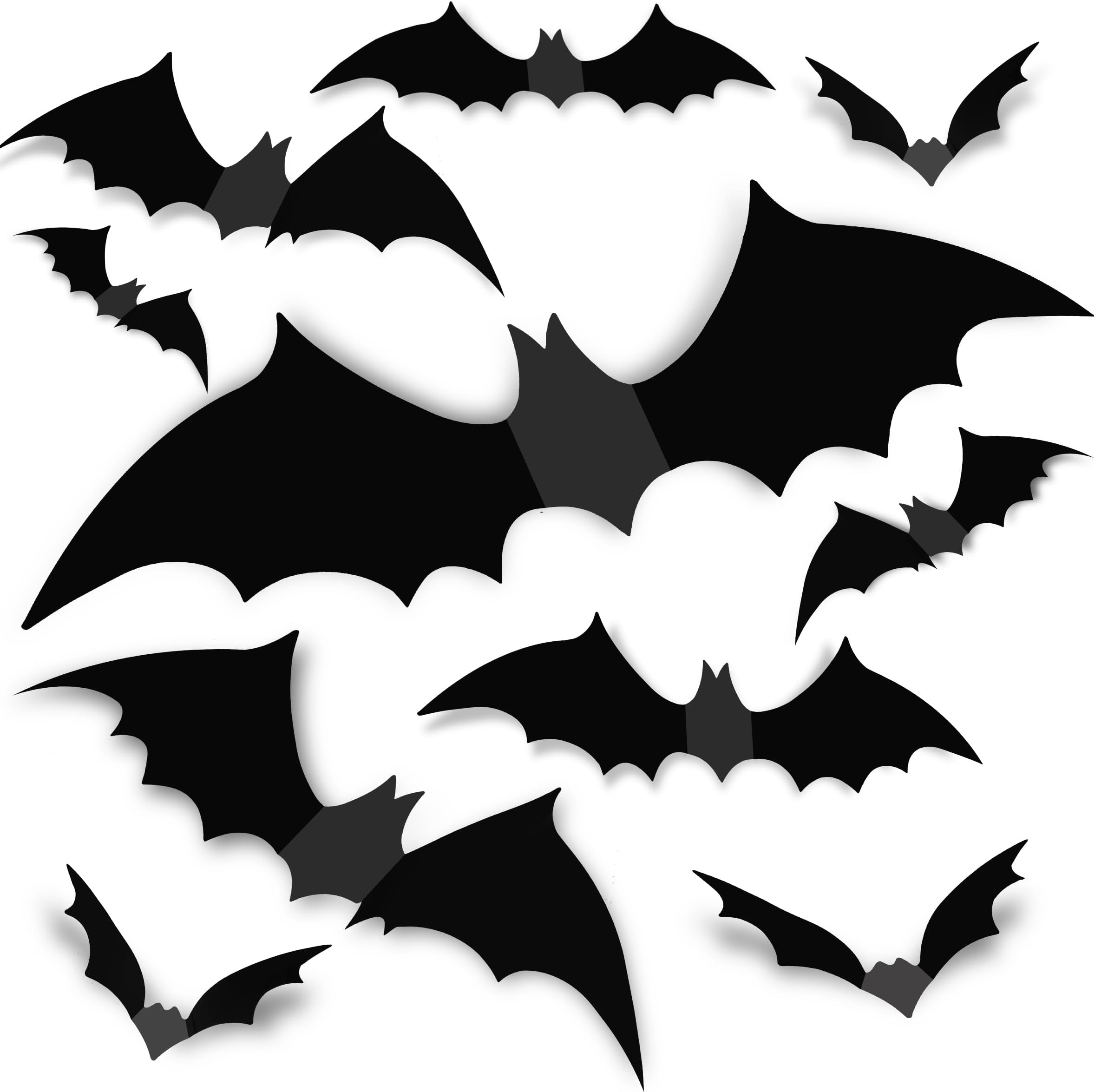 Amazon.com: Bats Halloween Decorations 100 Pcs - Realistic PVC 3D Bats ...