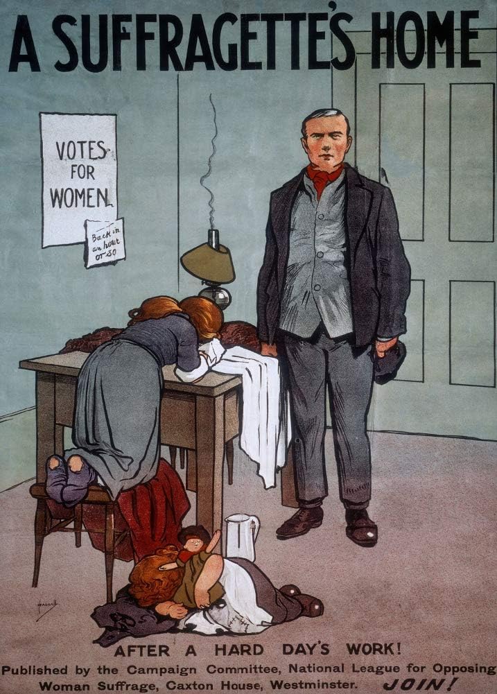 World of Art Global Vintage Anti-Suffragette Propaganda 'A Suffragette ...