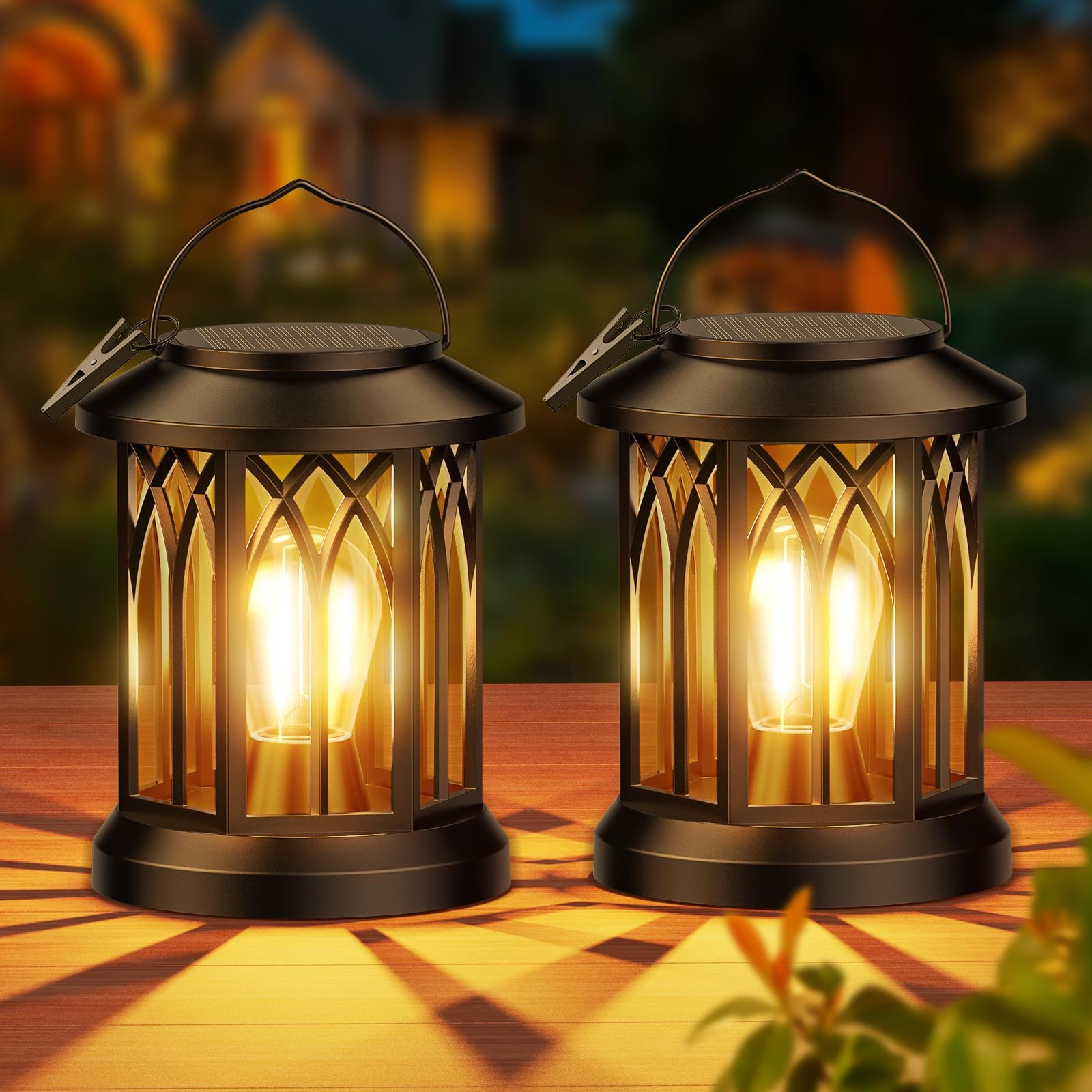 Amazon.com: Sumind 4 Pack Replacement Solar Light Top Lantern Solar ...