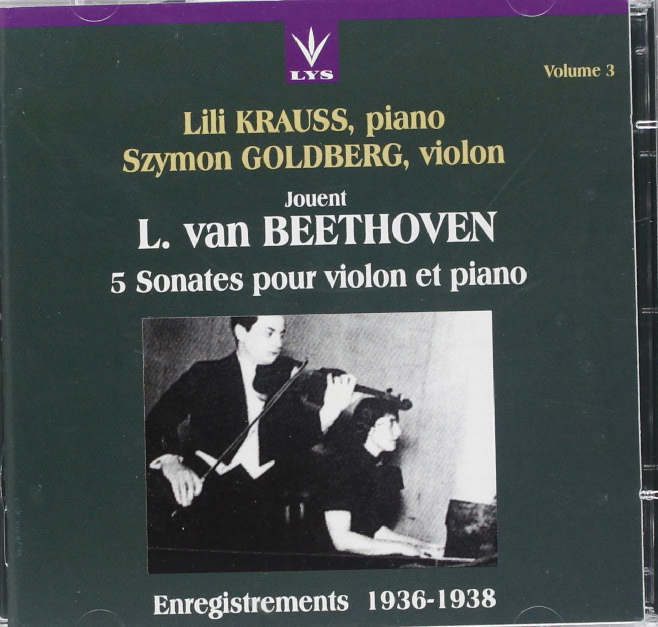 Ludwig van Beethoven, Lili Kraus, Szymon Goldberg - Plays Beethoven-Vol. 3 - Amazon.com Music