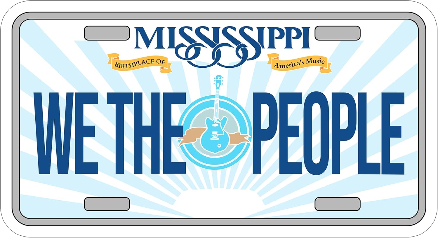 Amazon.com: Mississippi State License Plate Sticker Travel Weatherproof ...