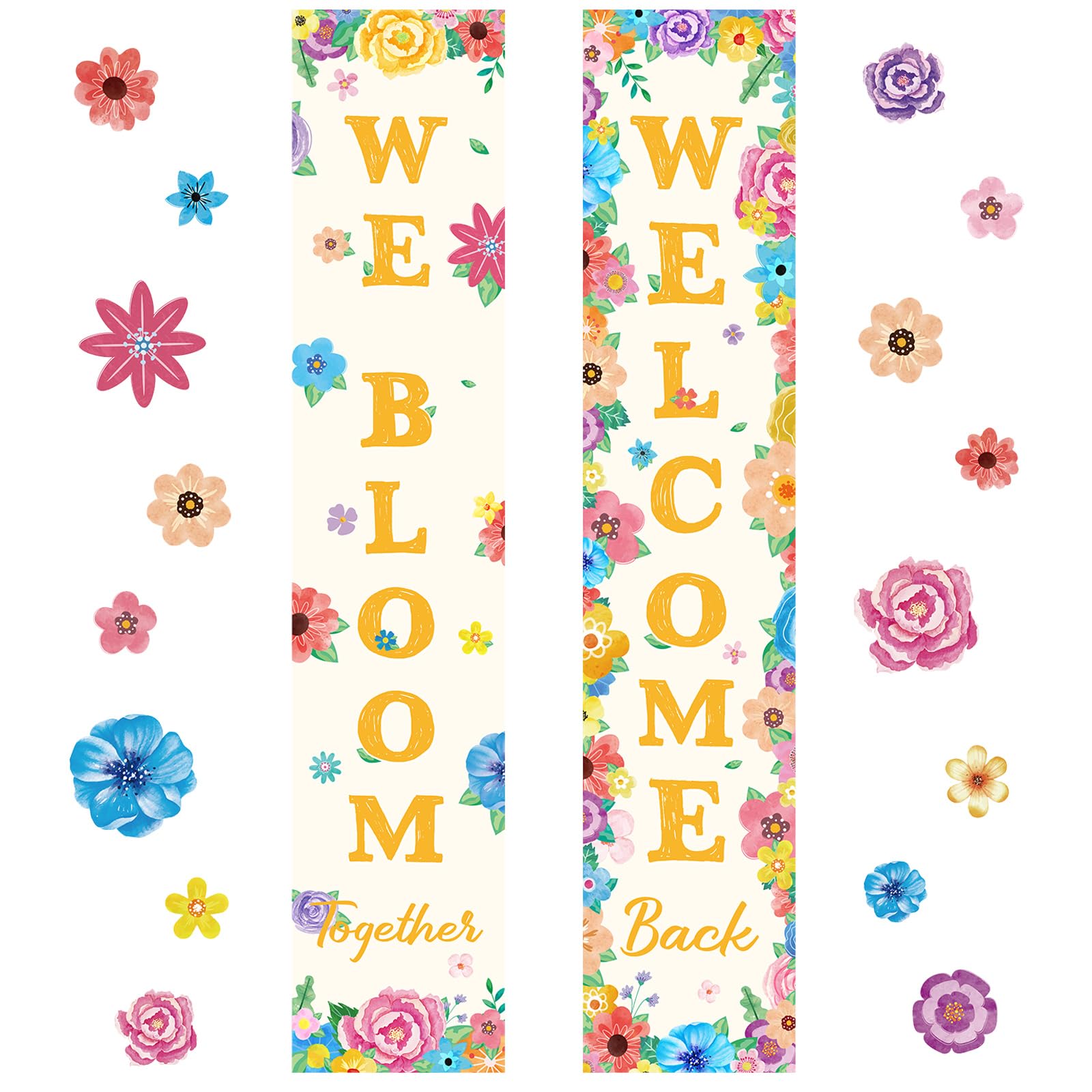 Snapklik.com : 50 Pcs Welcome Banner For Classroom 2 Wildflowers Poster ...