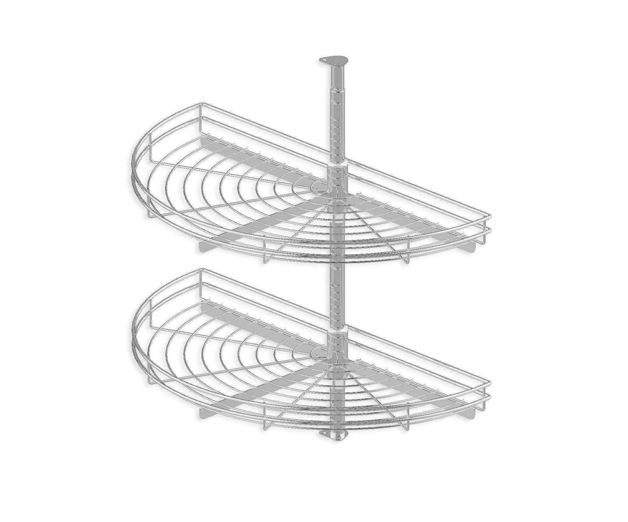 REJS HALF KITCHEN CABINET 180 DEGREE CORNER CAROUSEL STORAGE SYSTEM ...