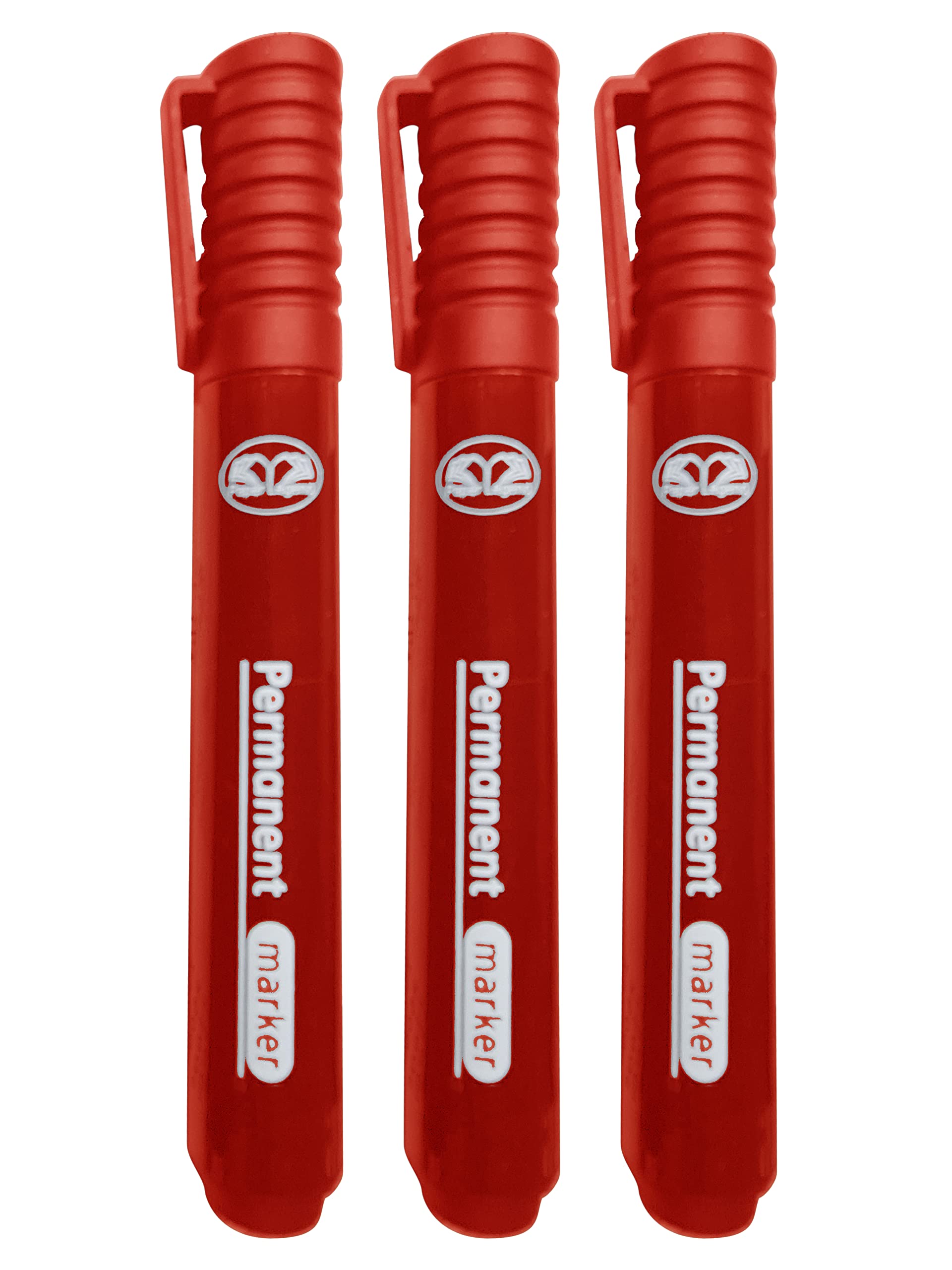 JMS we create smsile - Red Permanent Markers with Thick Bullet Tip ...