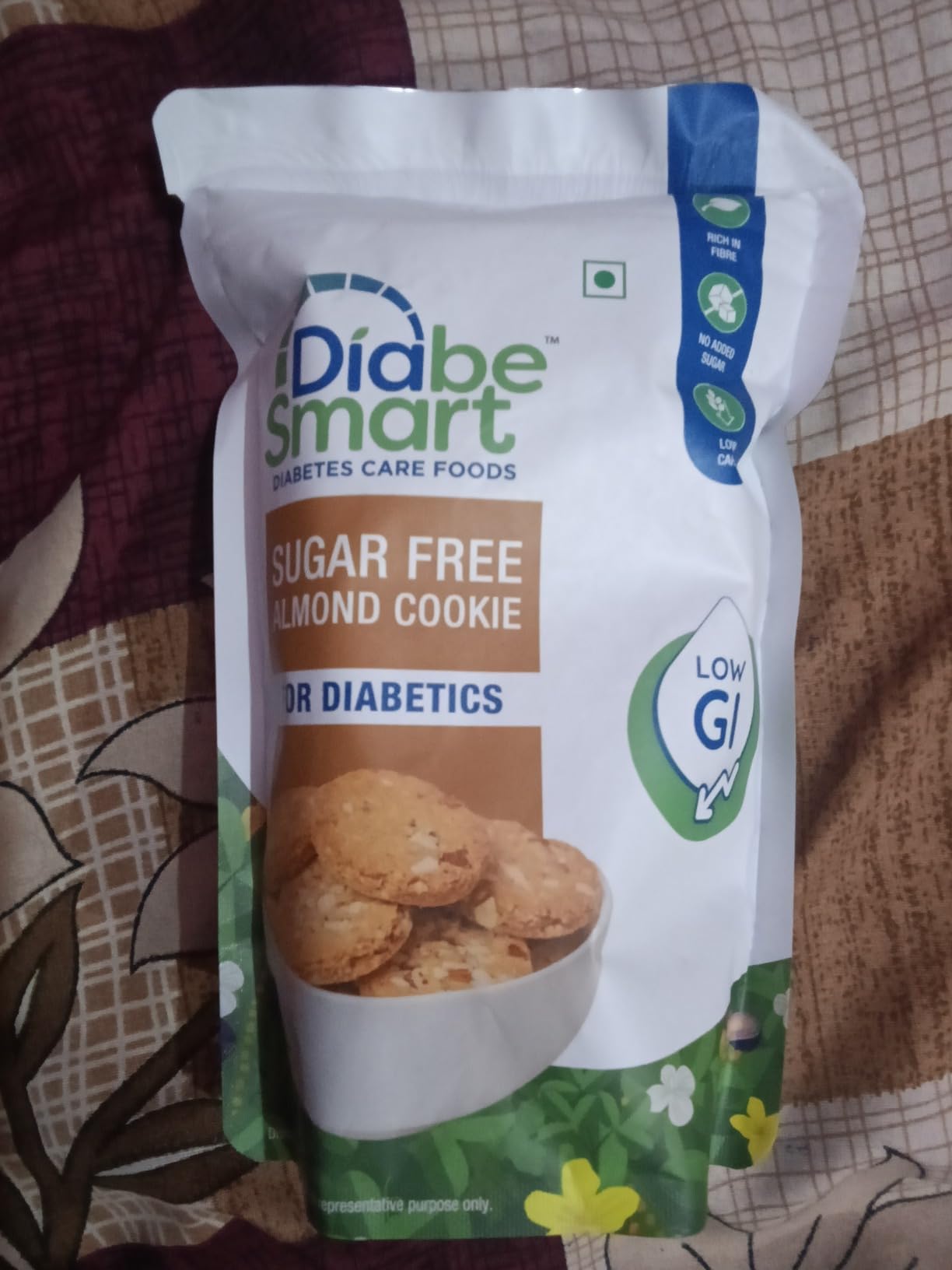 DiabeSmart Diabetic Almond Cookies (100g)| Sugar Free Biscuits for ...