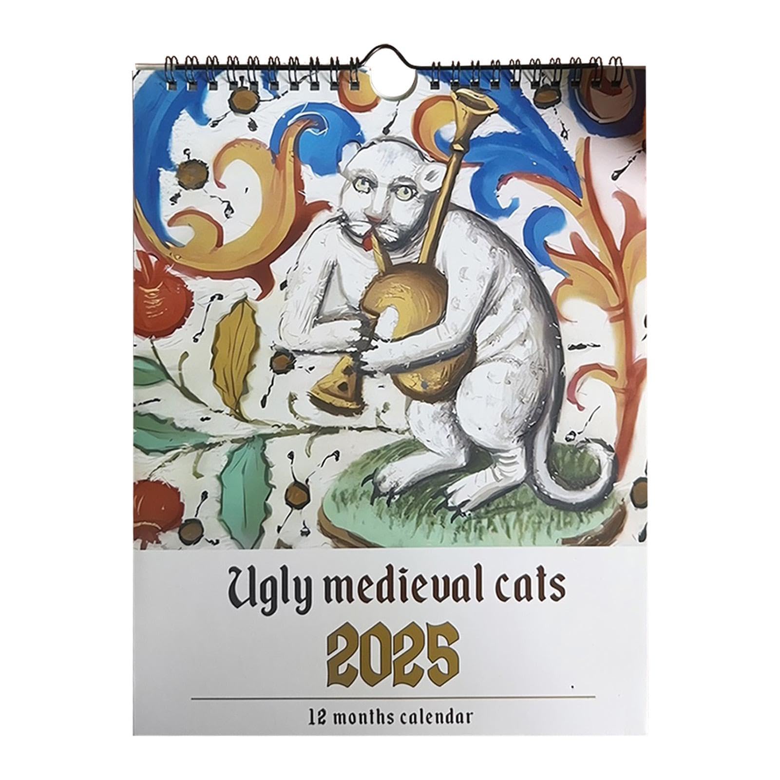 Ugly Medieval Cats Calendar Medieval Calendar 2025 Weird Calendar Funny ...