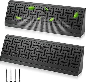 15 Inch Baseboard Vent Covers(Duct Opening Size), 2 Pack Baseboard ...