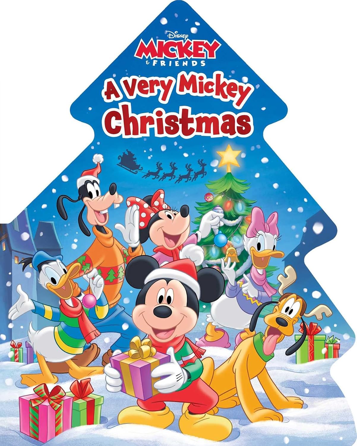Disney Mickey & Friends: A Very Mickey Christmas (Shaped Board Books ...