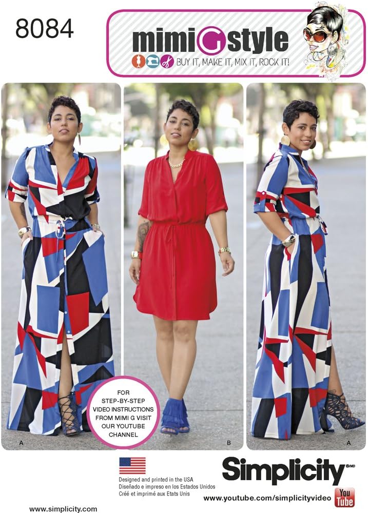 Amazon.com: Simplicity 8640 Woman Dress and Tunic Sewing Pattern Size ...