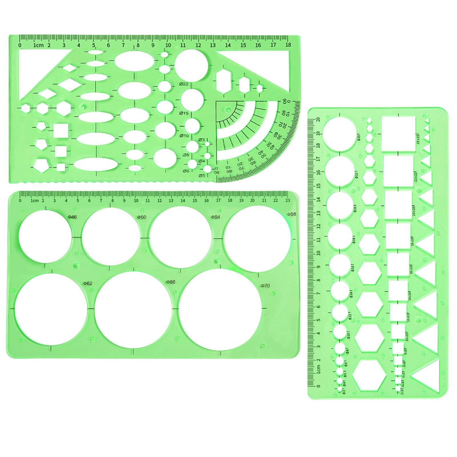 Circle Template Stencil for Drawing, Circle Geometric Drawing Stencils ...