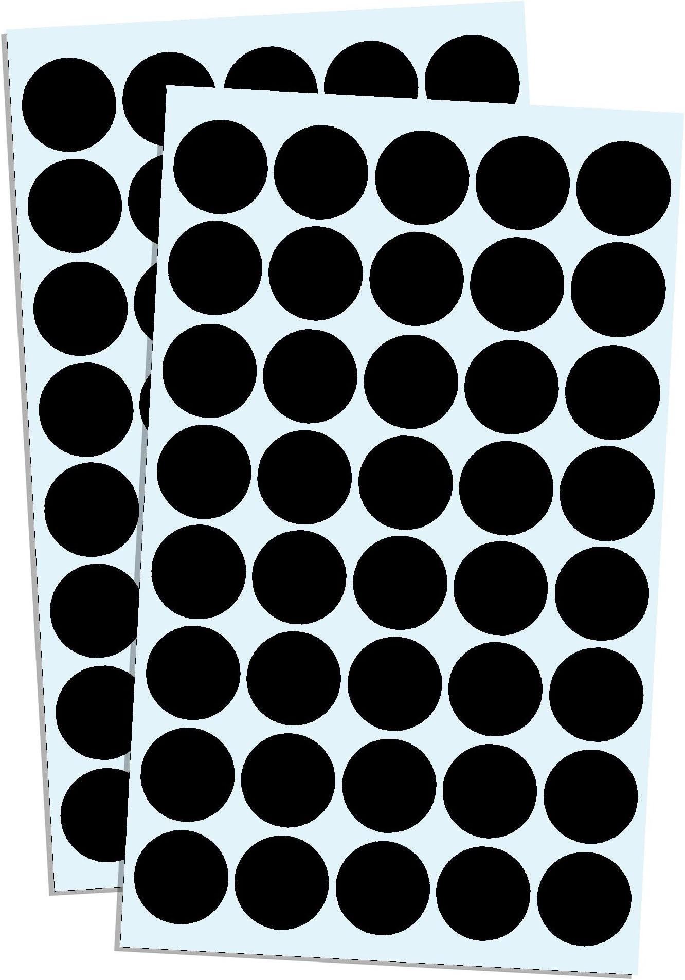 2000 Pieces, 20mm - Black Dot Stickers, Sticky Dots Round Circle Spot ...