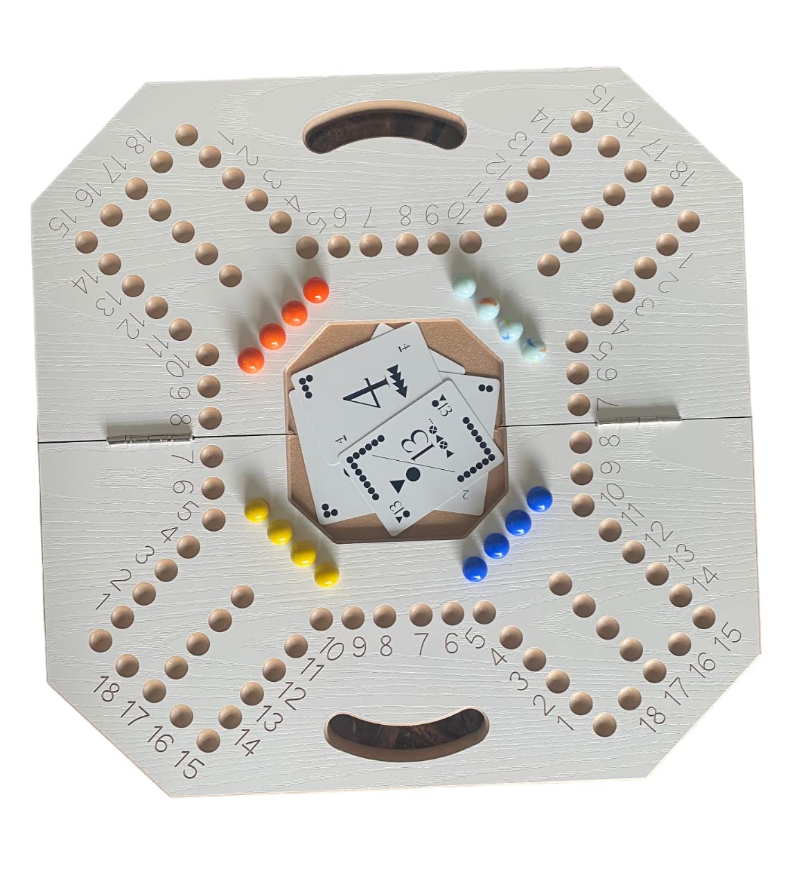 Buy Jackaroo Joker Wooden Board game for 4 players with Balls and ...