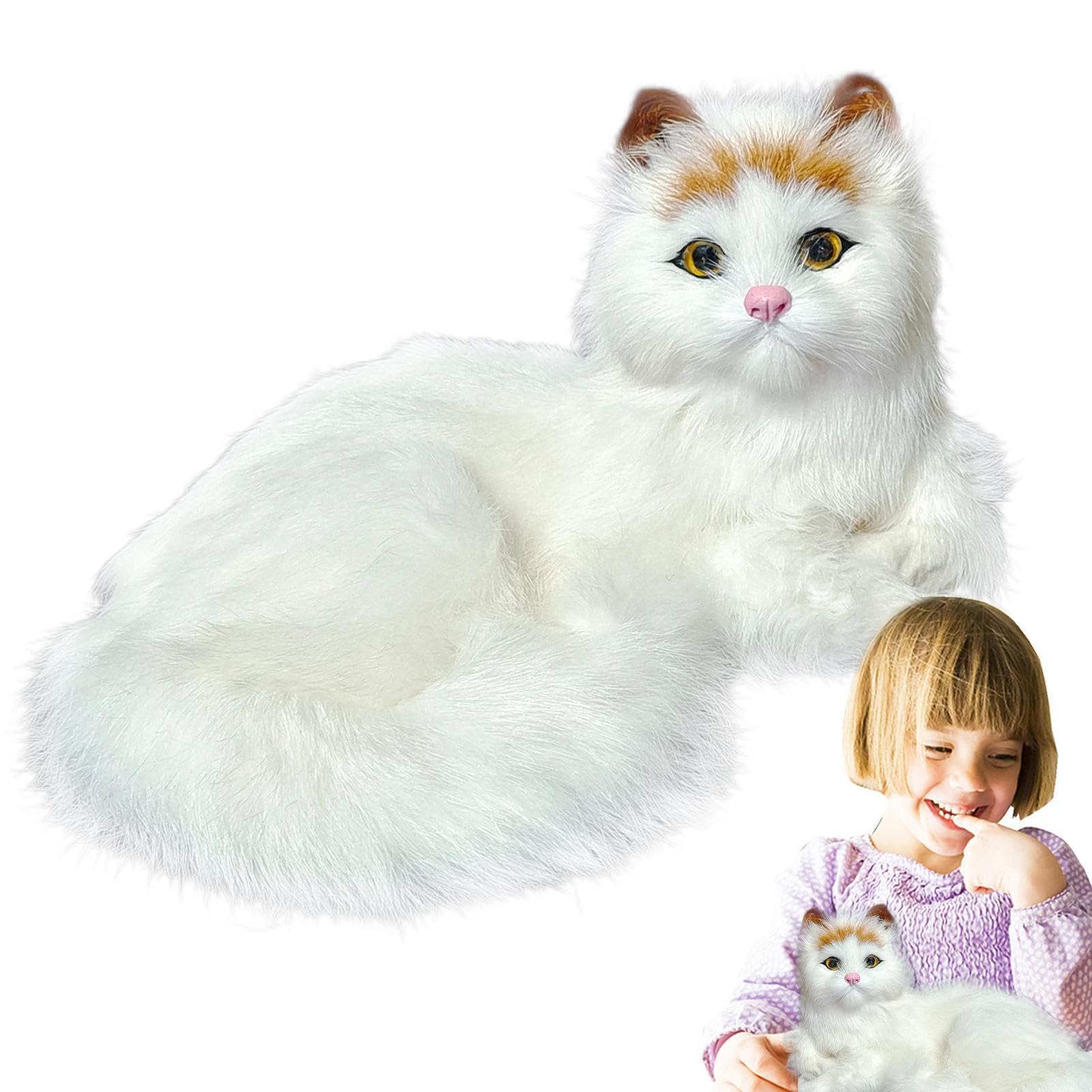 Realistic Cat Plushies - Simulation Cat Toy, Stuffed Animal Cat Toys ...