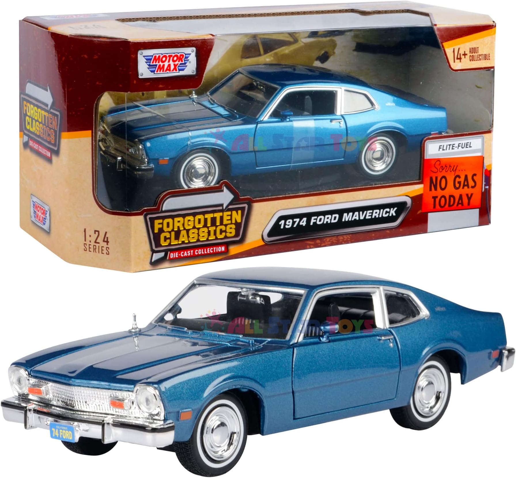 Amazon.com: 1974 for Ford Maverick 1:24 Scale Diecast Replica Model by ...