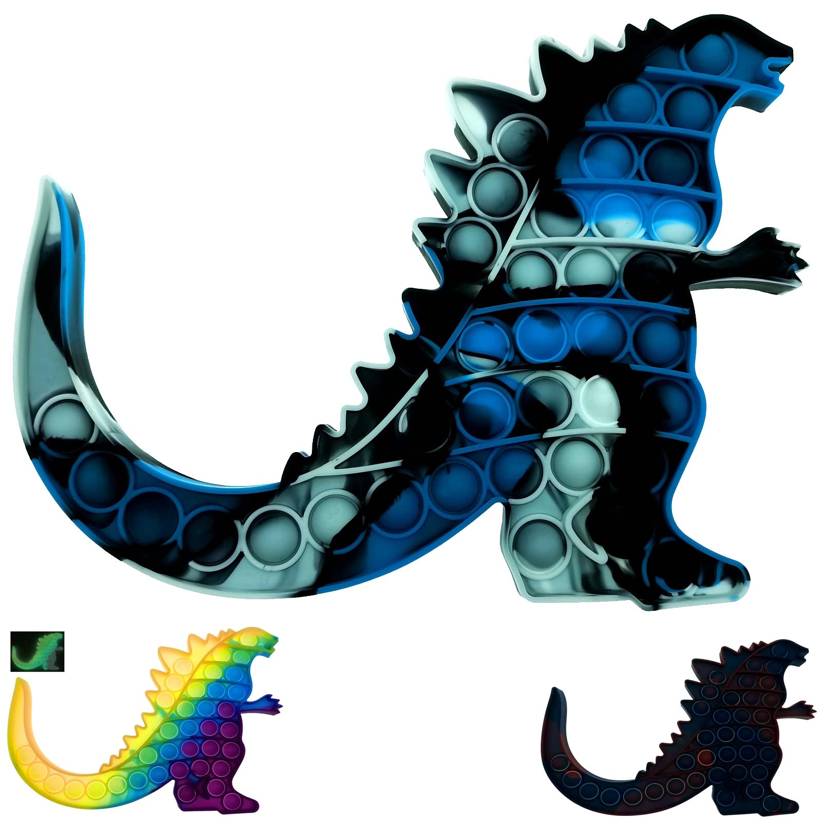 Buy COOPEA Godzilla Pop&It,Big Push Pop Bubble Sensory Fidget Godzilla ...