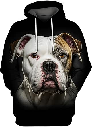 Amazon.com: DOGSOCUTE.COM American Bulldog Face Pattern 3D Graphic ...