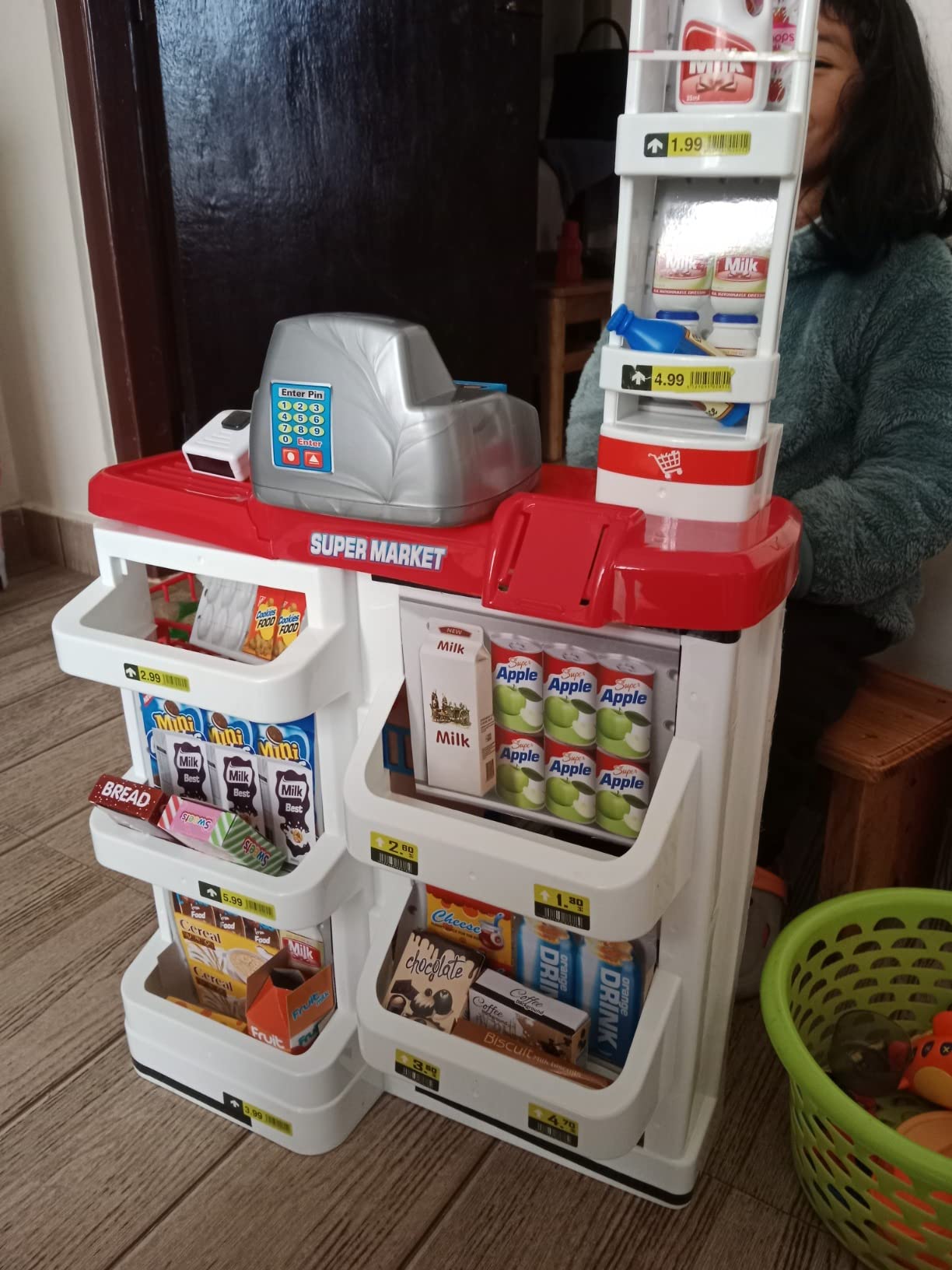 Buy sajani kids role pretend playset big size supermarket kit for kids ...