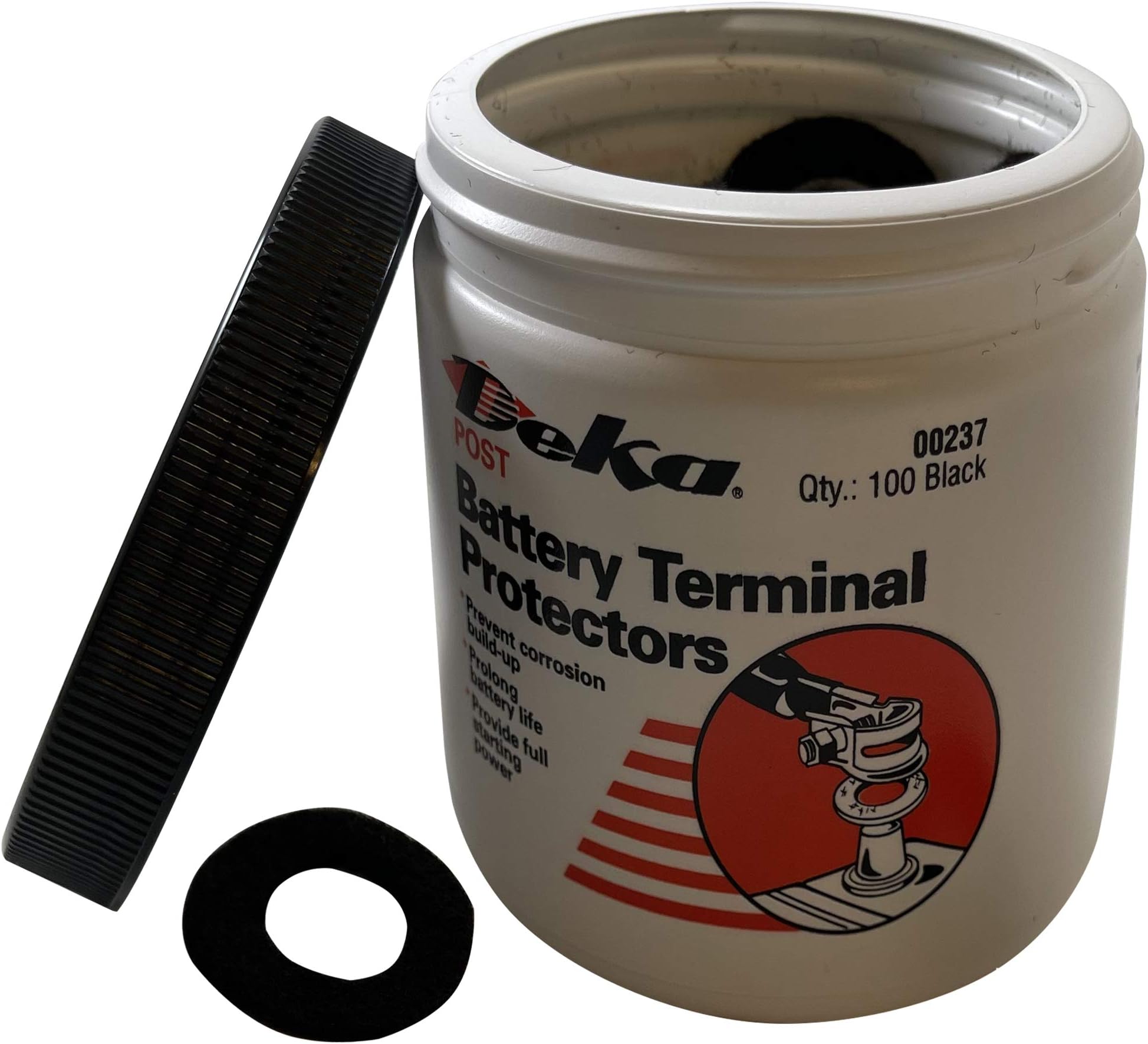 Amazon.com: Sherco-Auto Black Battery Top Post Terminal Protectors ...