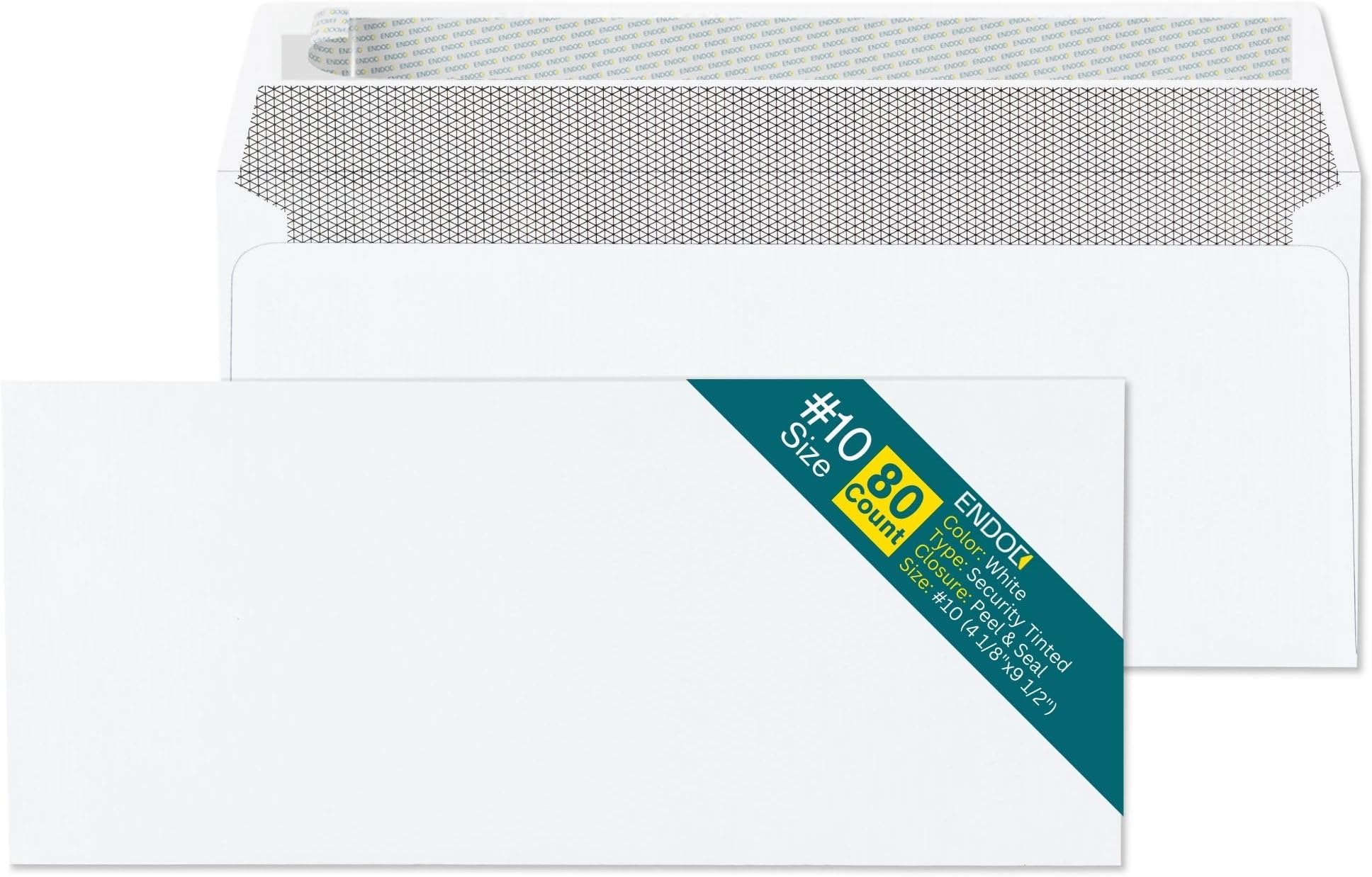Amazon.com : #10 Envelopes Self Seal - 80/pack - 4 1/8 x 9 1/2 inch ...
