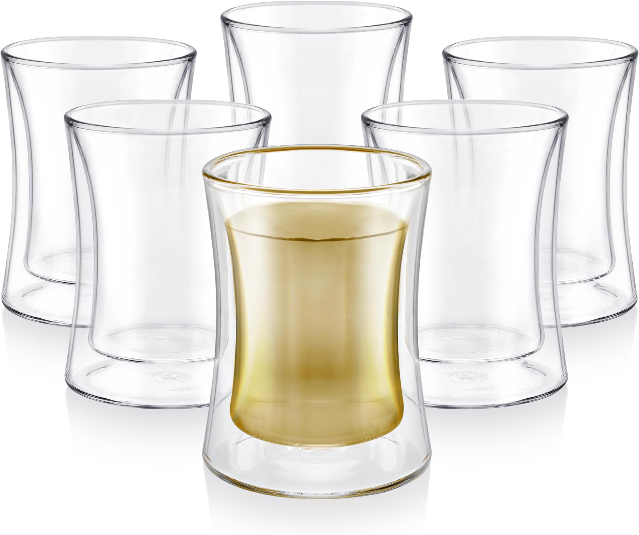 Amazon.com | Lav Ajda Turkish Tea Glasses for Hot Beverages, Clear ...