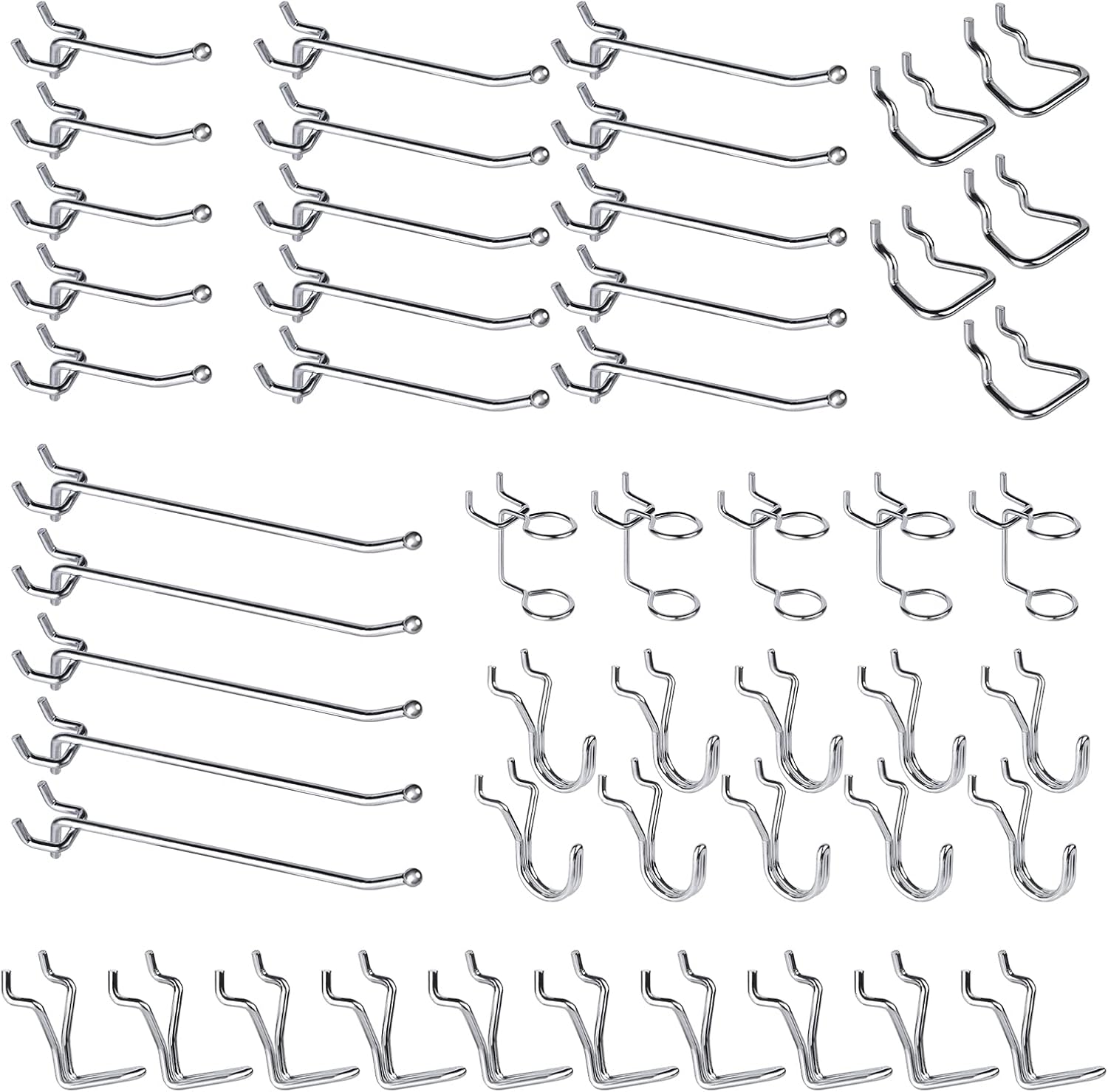Amazon.com: G.CORE Peg Board Tool Utility Hooks, 50 Pack Heavy Duty ...