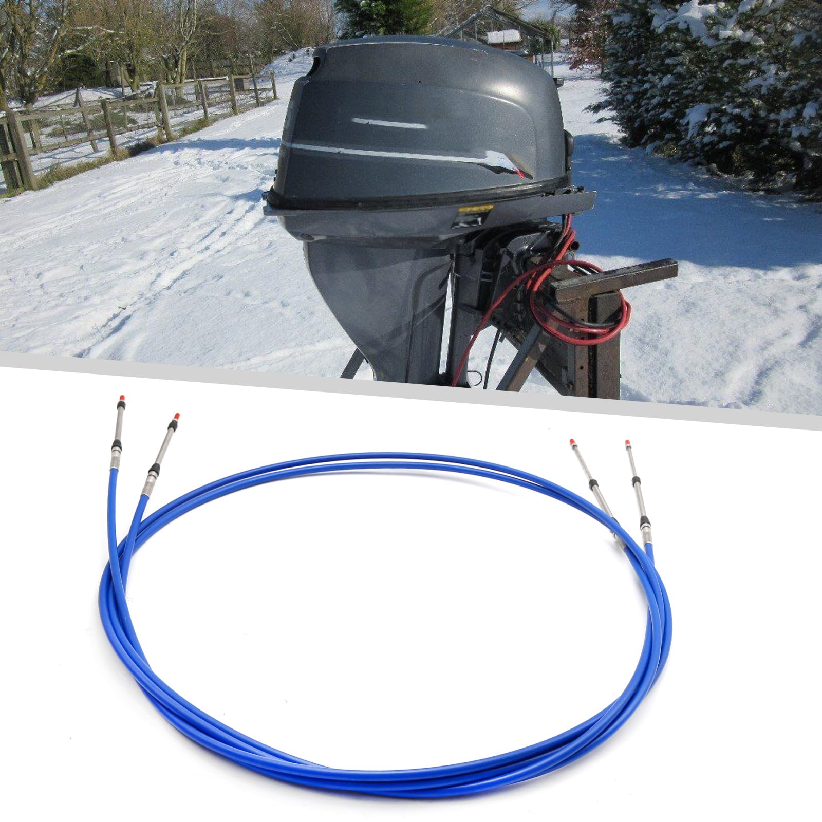 2Pcs Marine 33C Throttle Shift Remote Control Box Cable Replacement for ...