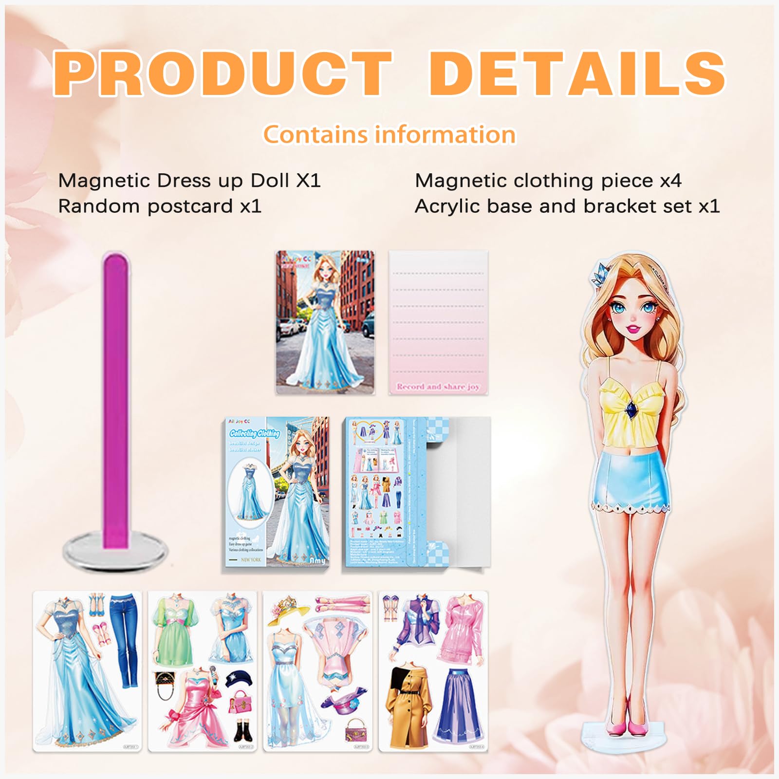 Snapklik.com : Nidalee Magnetic Dress Up Dolls For Girls Magnetic ...