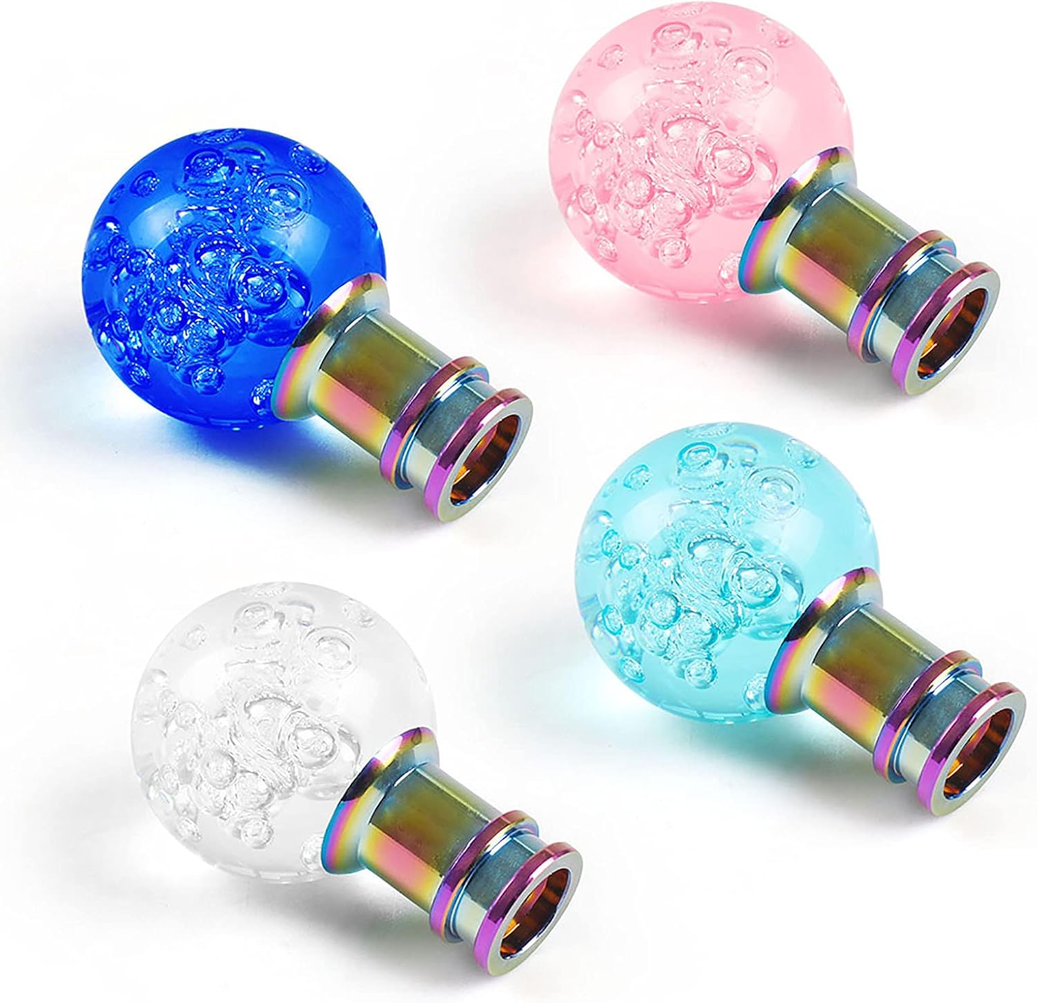 Amazon.com: quckangy Gear Shift Knob Round Ball Shift Knob Crystal ...
