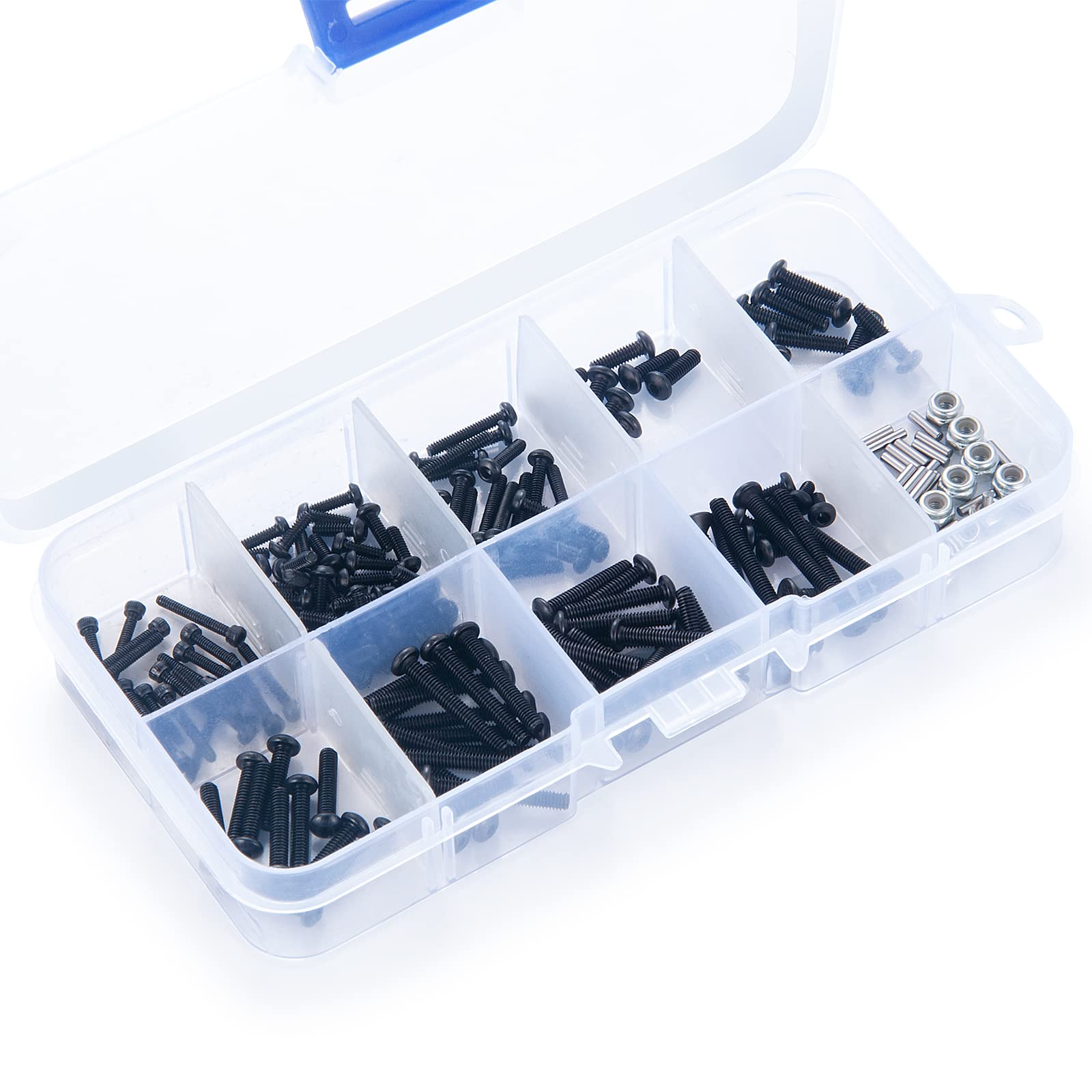 Amazon.com: Zolikar 206Pcs RC Screws Kit Pins M2.5 Nuts Screw ...