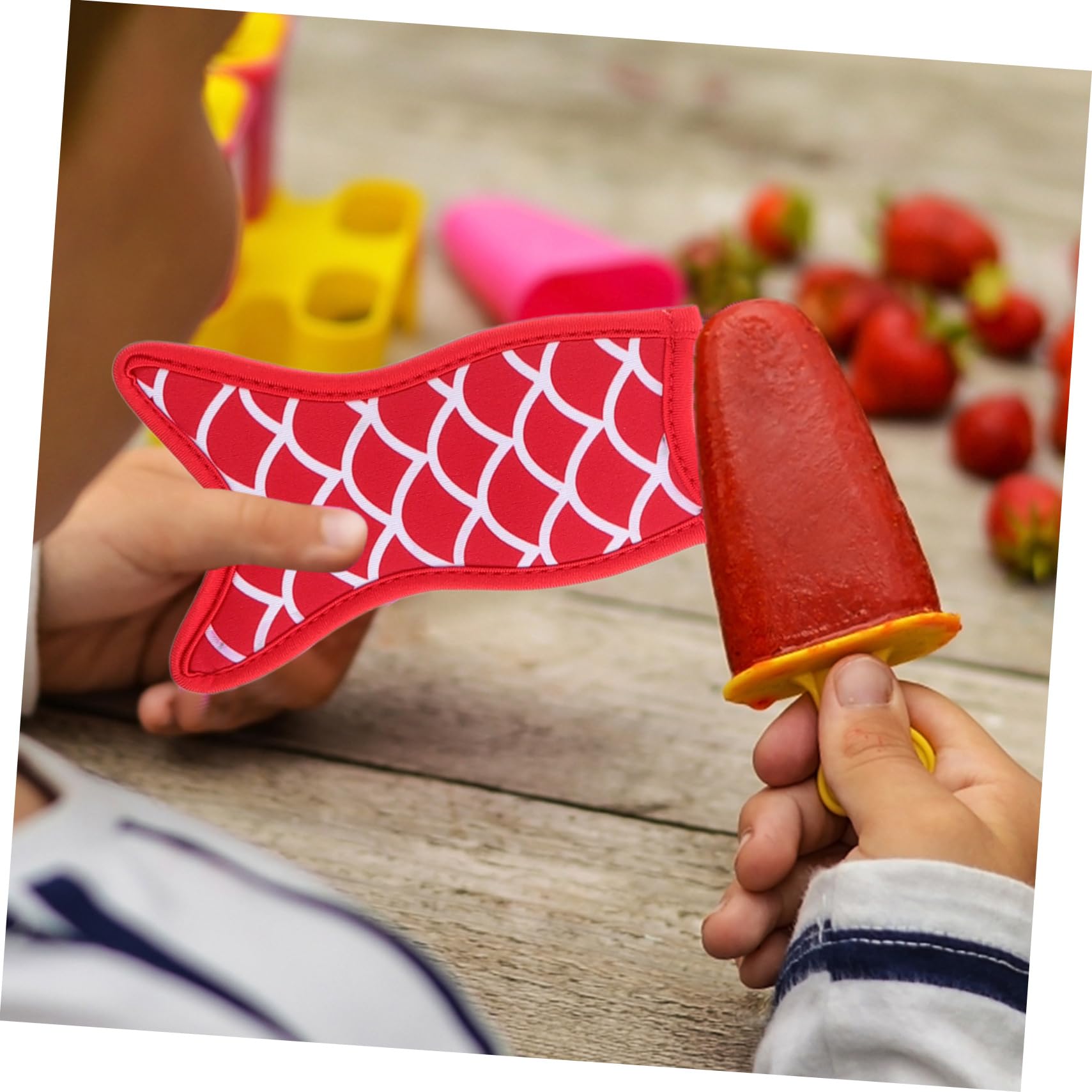 Ice Pop Sleeves Bling Sparkle Antifreezing Reusable Mermaid Popsicle No ...