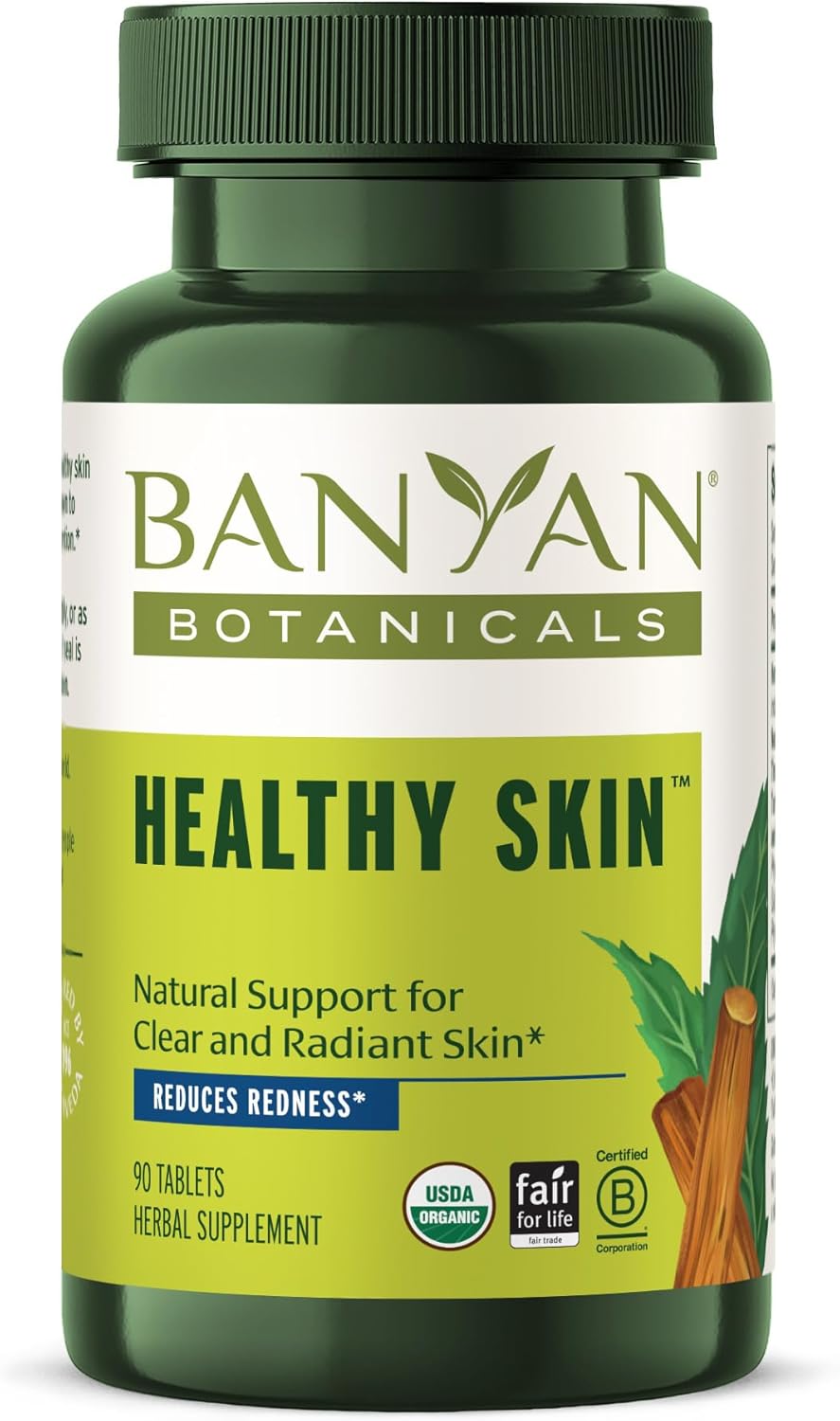 Amazon.com: Banyan Botanicals Healthy Skin – Organic Skin Supplement ...