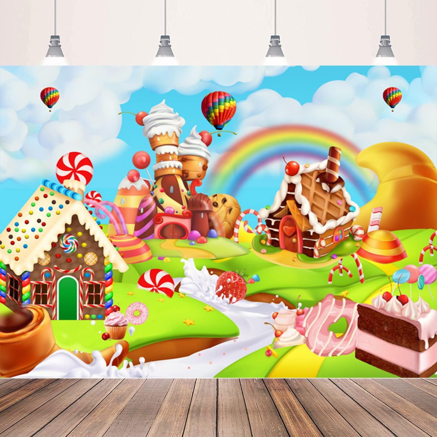 Amazon.com : Mestiker 7x5ft Fantasy Candy Land Landscape Photography ...