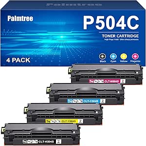 Palmtree CLT-504S Toner Cartridge Compatible for Samsung CLT-P504C for Xpress C1860FW C1810W CLP ...