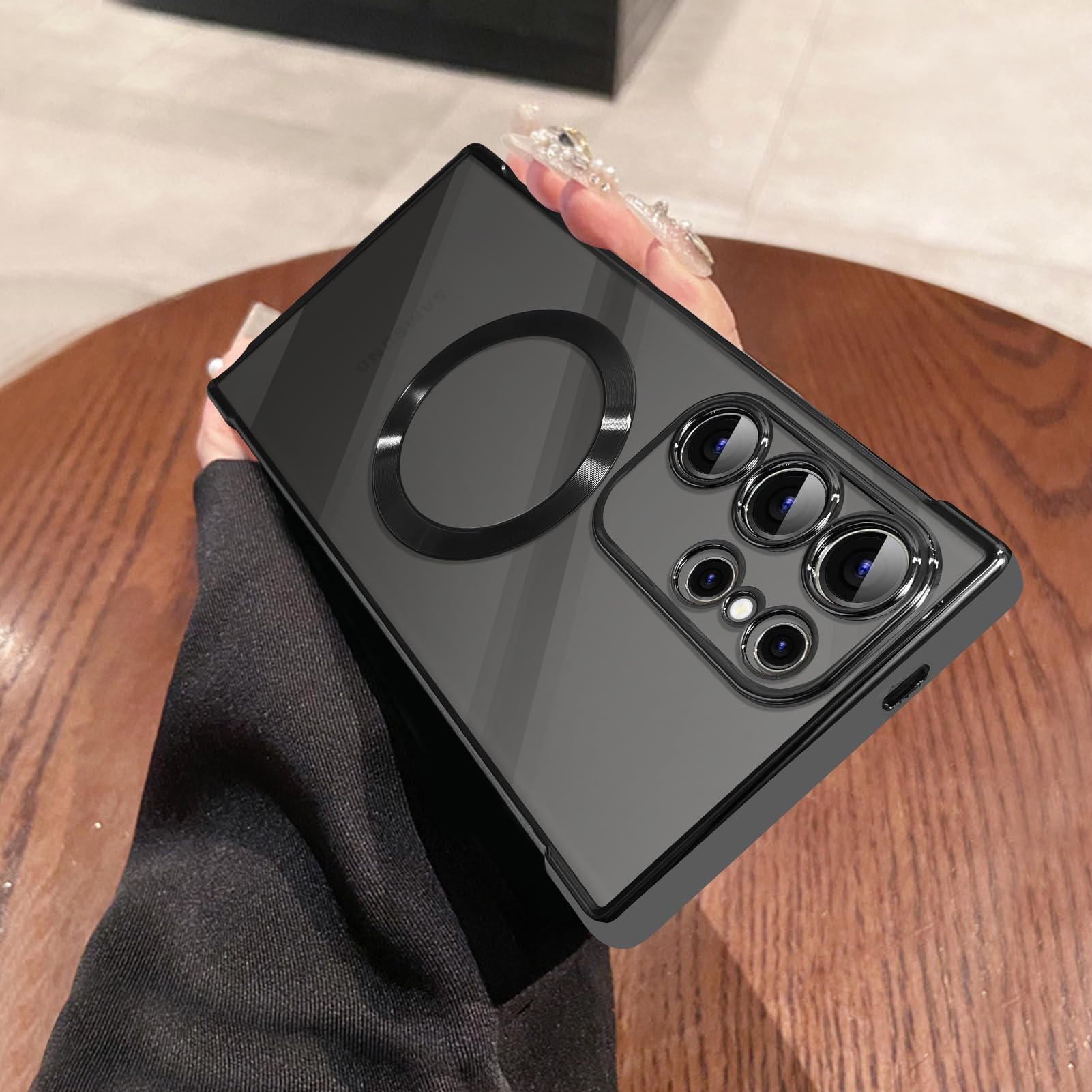 Amazon.com: KANGHAR Magnetic Case for Samsung Galaxy S24 Ultra 6.8 ...