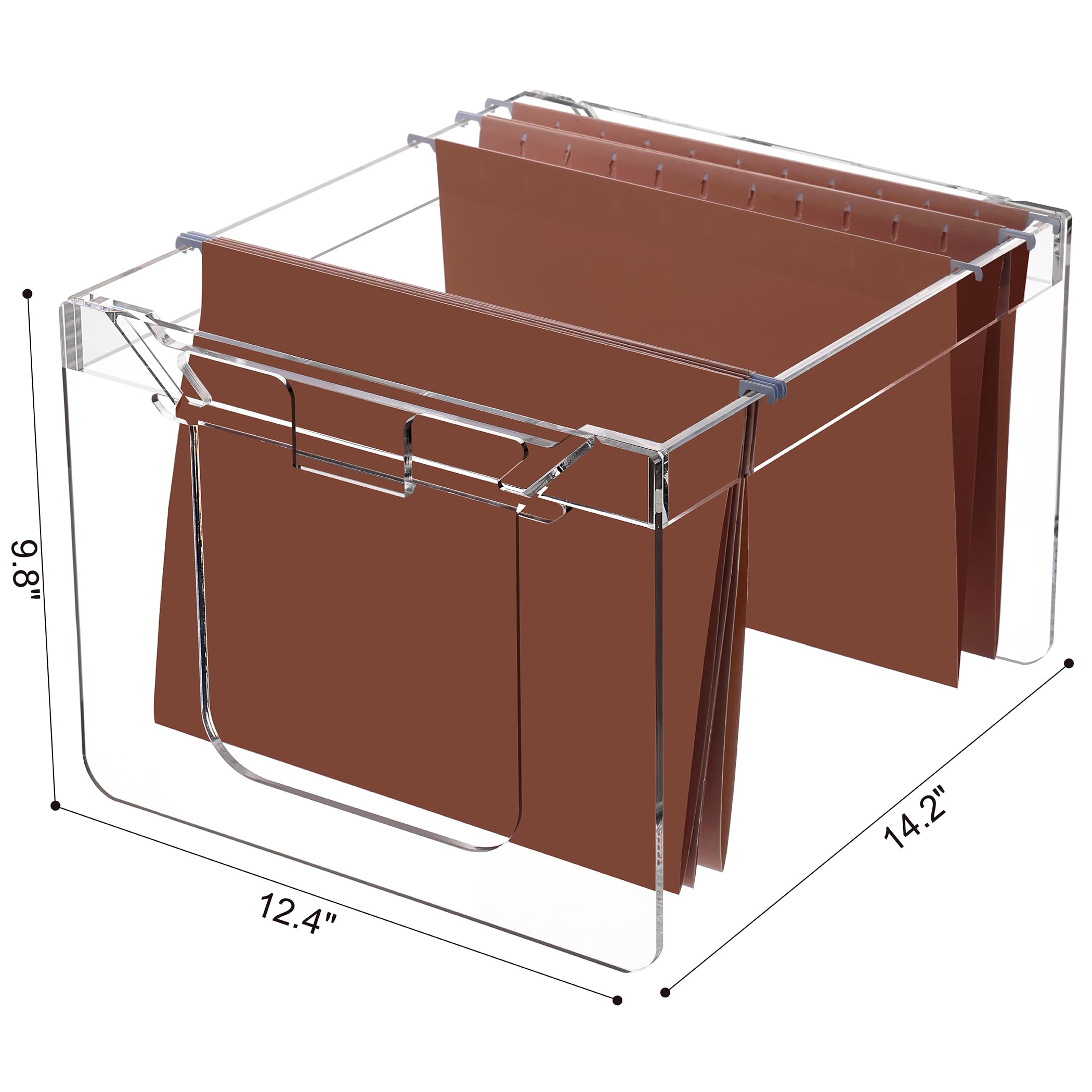 Snapklik.com : DINGHUO Hanging File Folder Frame, Letter Size Acrylic ...