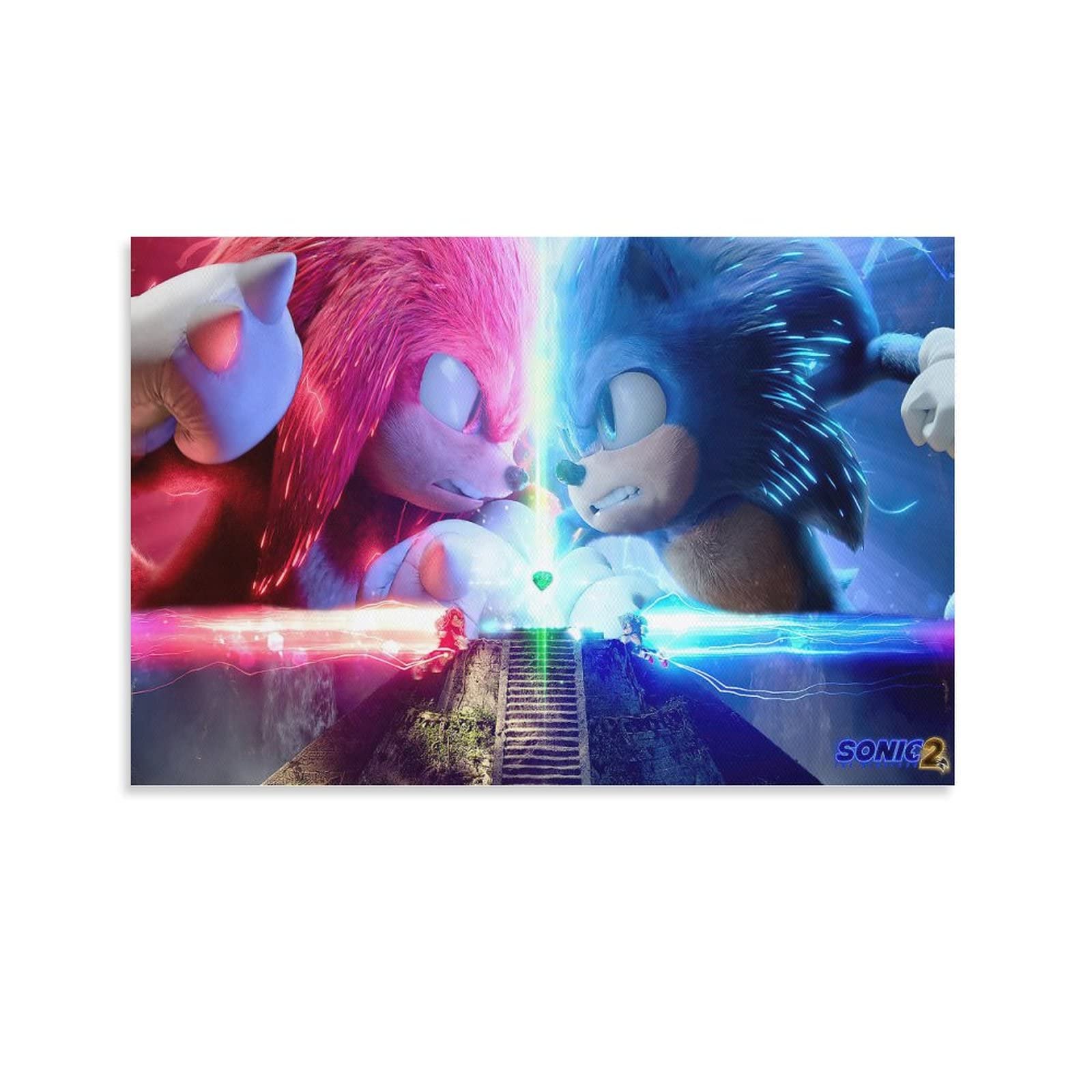 Amazon.com: Cartoon Poster Art Sonicds The Hedgehog 2 Poster Prints on ...