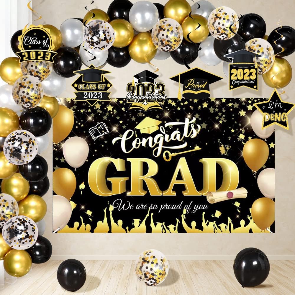 Amazon.com: Graduation Party Decorations 2023, Graduation Balloons Arch ...