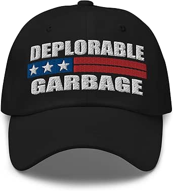 Amazon.com: Deplorable Garbage MAGA America Baseball Cap Dad Hat for ...