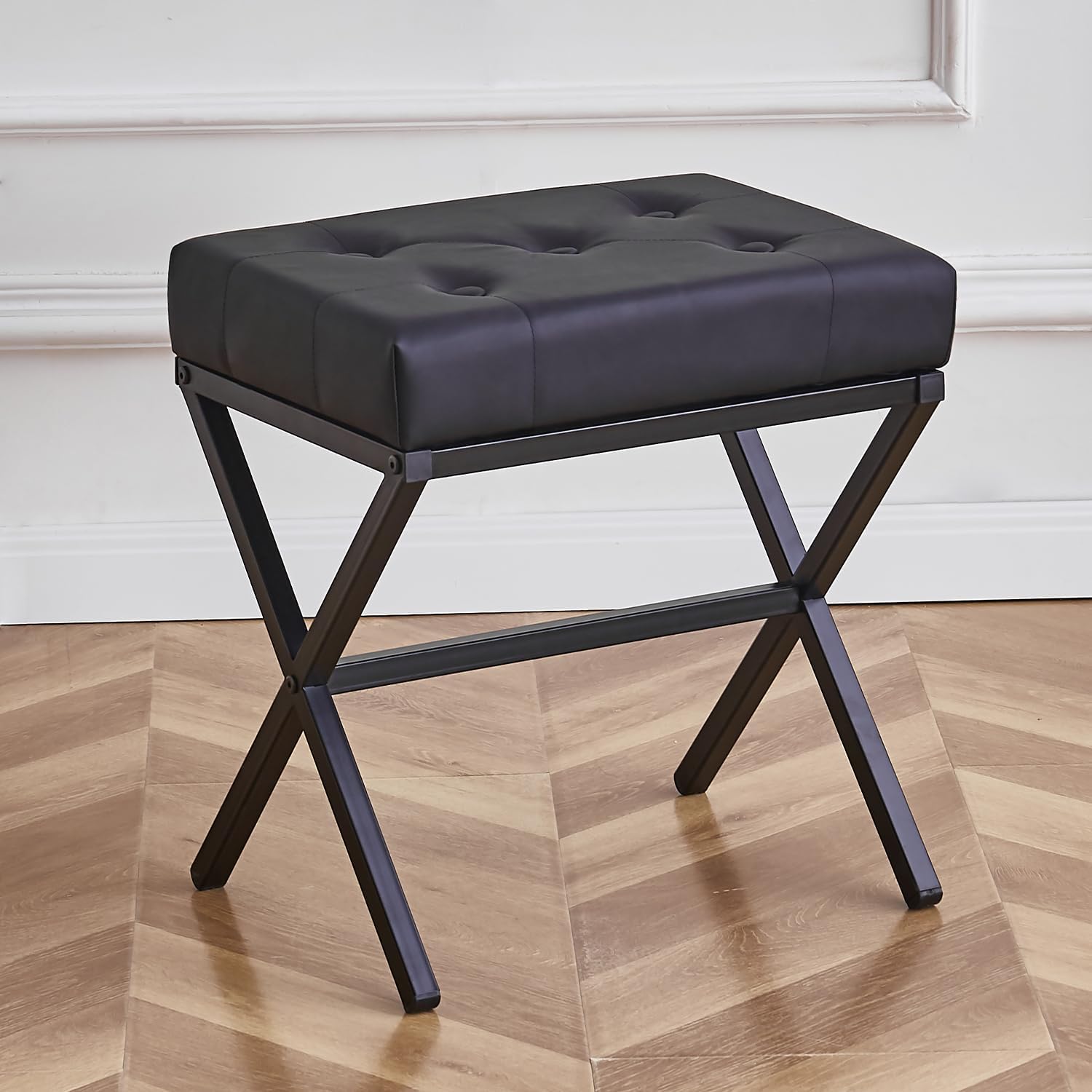 Cpintltr Ottoman Foot Stool Tufted Vanity Stool Ottomans Thickened ...