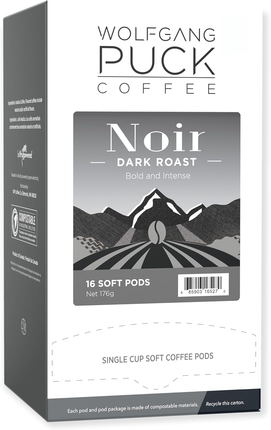 Wolfgang Puck Coffee Soft Pods, Noir, 16 Count (Pack of 3) : Amazon.ca ...